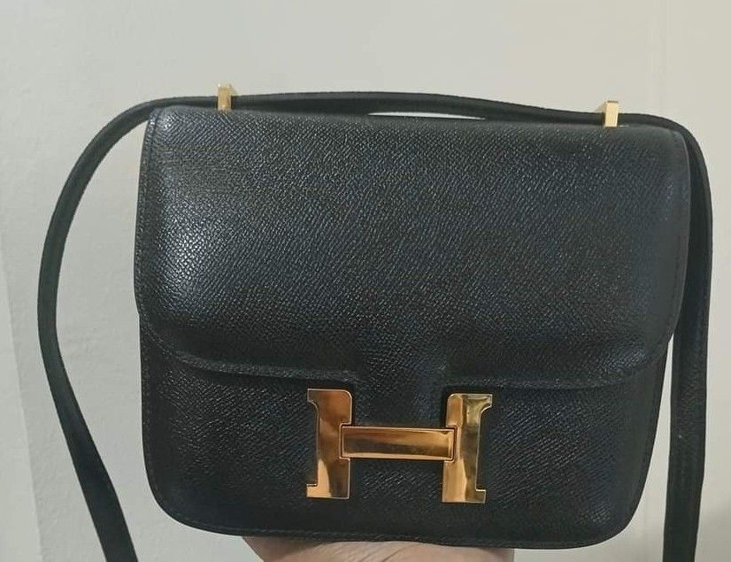 Constance Black Bag with H lock on Carousell