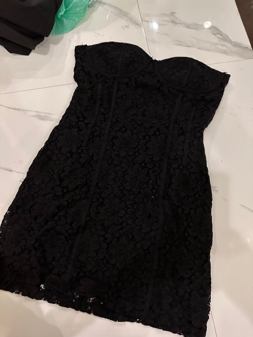 Black tube dress on Carousell
