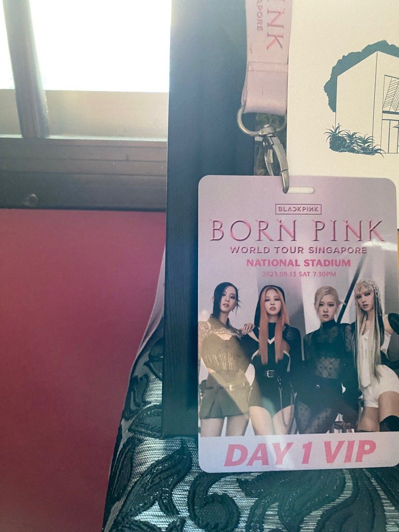 BlackPink Born Pink VIP lanyard, Hobbies & Toys, Memorabilia ...