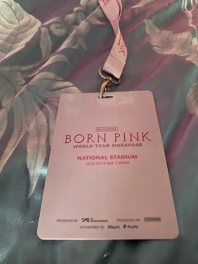 BlackPink Born Pink VIP lanyard, Hobbies & Toys, Memorabilia ...
