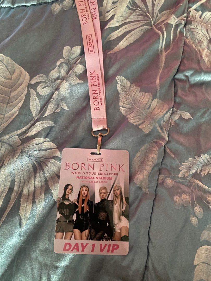 BlackPink Born Pink VIP lanyard, Hobbies & Toys, Memorabilia ...