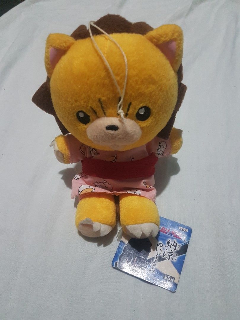 Bleach kon lion in yukata kimono plush with tag on Carousell