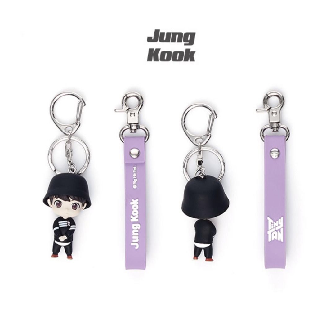 BNIB BTS TinyTAN Figure Keyring Mic Drop Jungkook | V / Taehyung | Pop Up | Map of the Soul ...