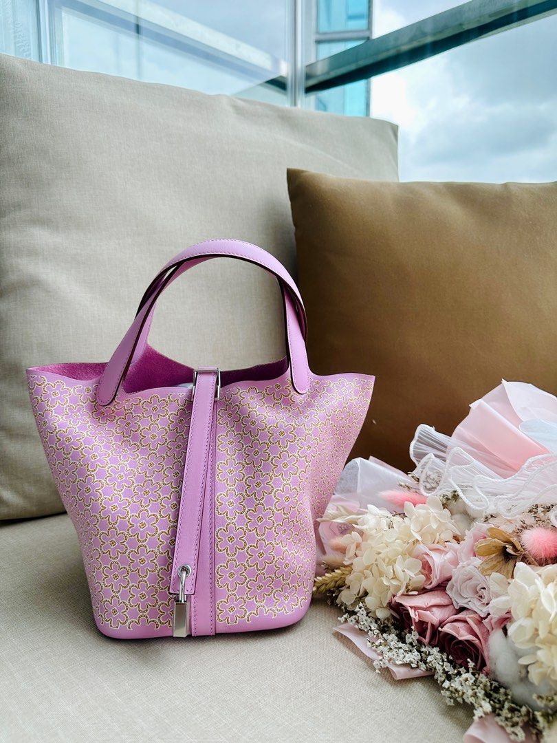 BNIB Hermes Lucky Daisy Picotin 18 - Limited Edition, Luxury, Bags ...