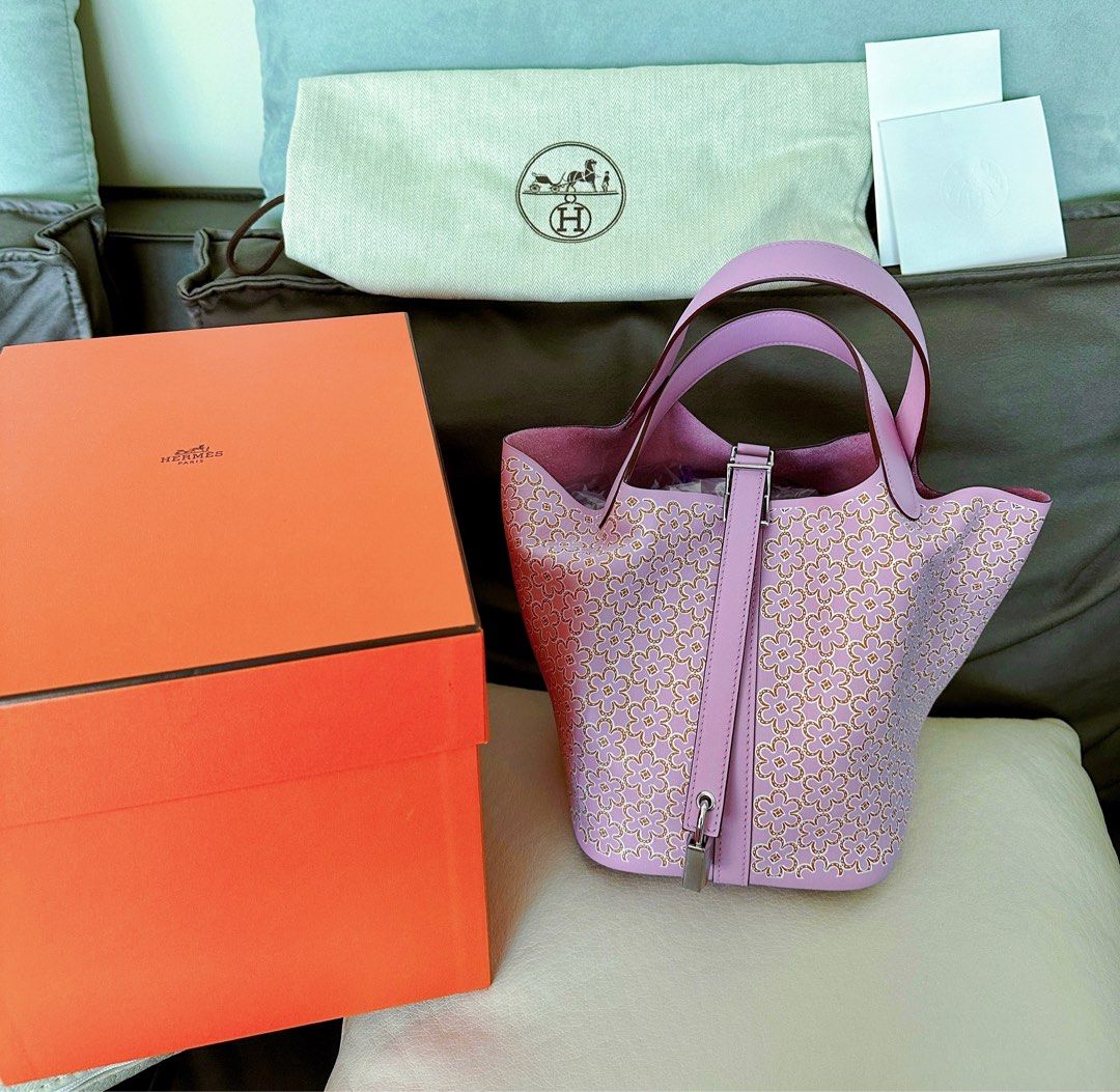 BNIB Hermes Lucky Daisy Picotin 18 - Limited Edition, Luxury, Bags ...