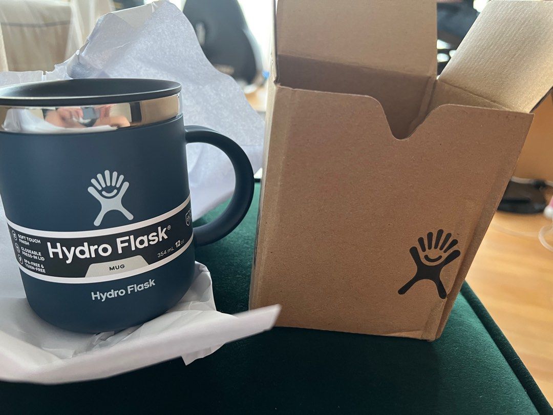 Brand new! HydroFlask Indigo mug 12oz/355 mL, Furniture & Home Living ...