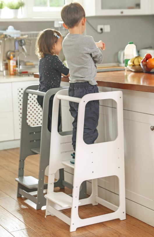 [BRAND NEW] Toddler Kid Montessori Learning Tower Baby Standing Tower ...