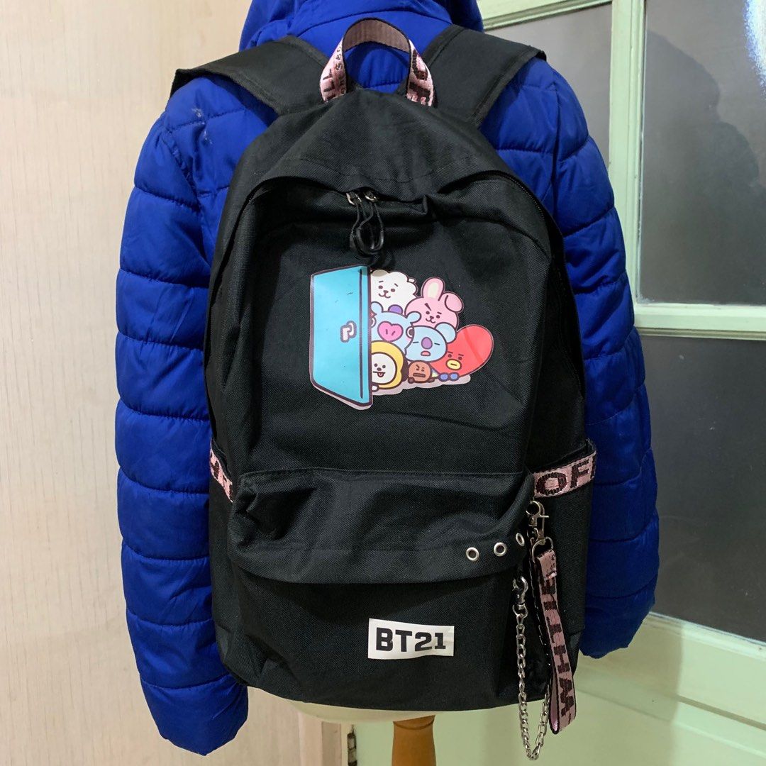 BT21 backpack (read desc), Fesyen Wanita, Tas & Dompet di Carousell