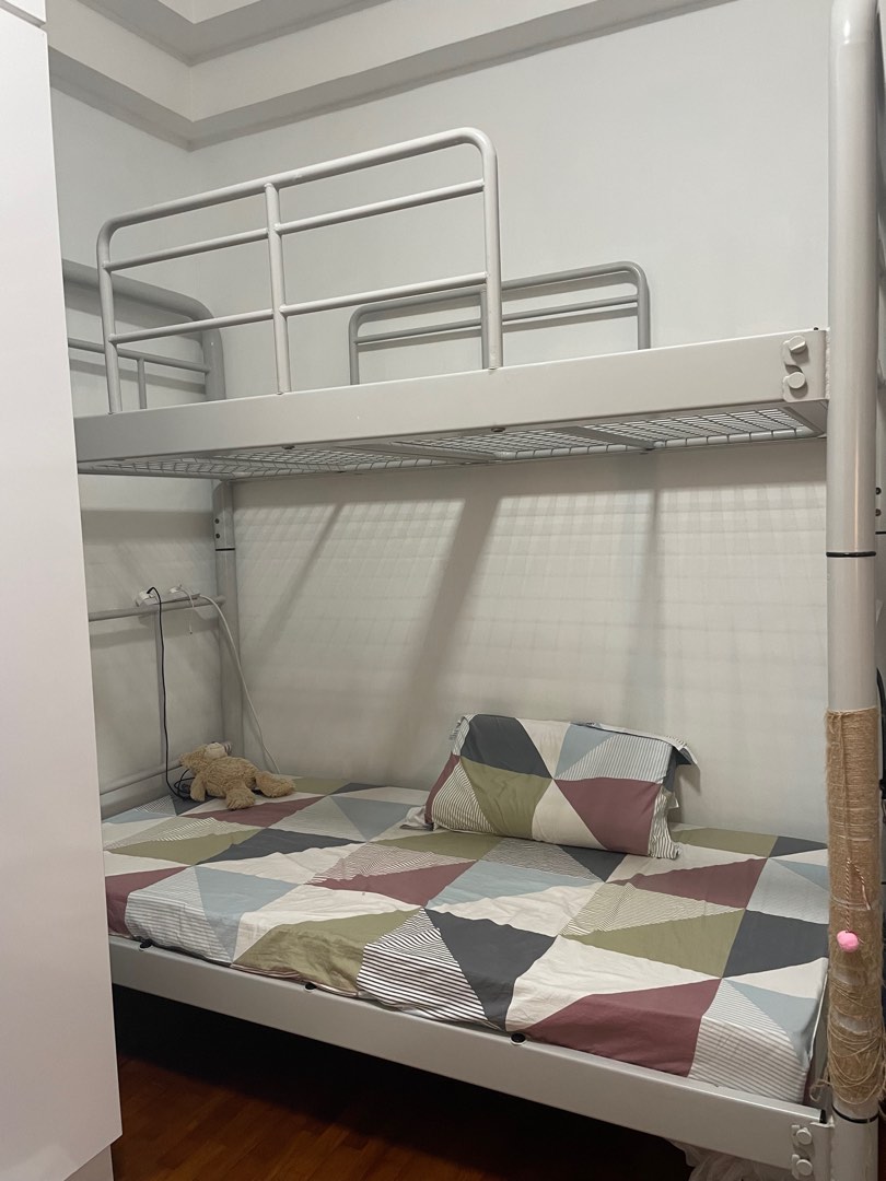 Bunk Bed (Army camp bunk bed), Furniture & Home Living, Furniture, Bed ...