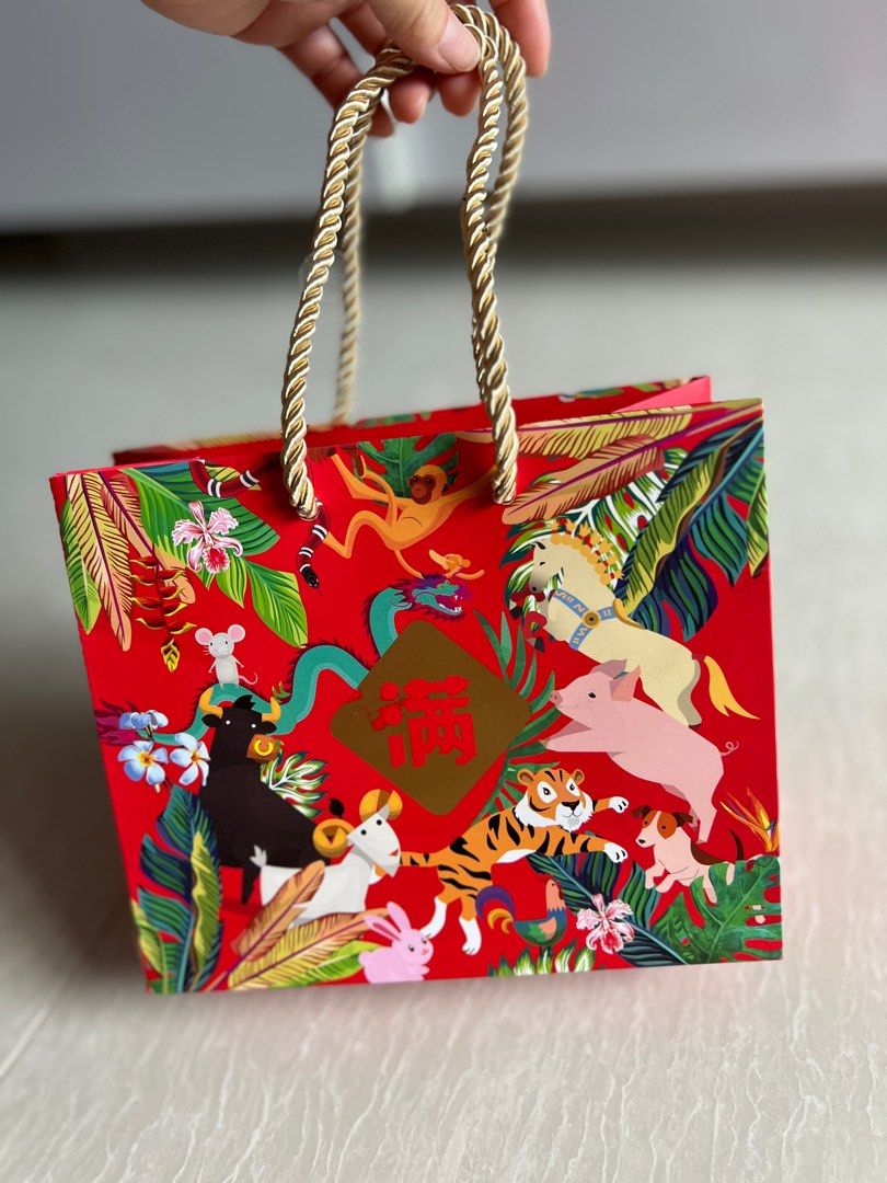 CNY mandarin orange paper bag, Hobbies & Toys, Stationery & Craft ...