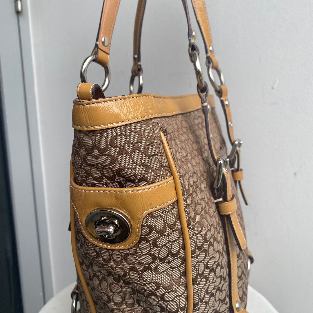 Coach monogram shoulder bag, Women's Fashion, Bags & Wallets, Shoulder ...