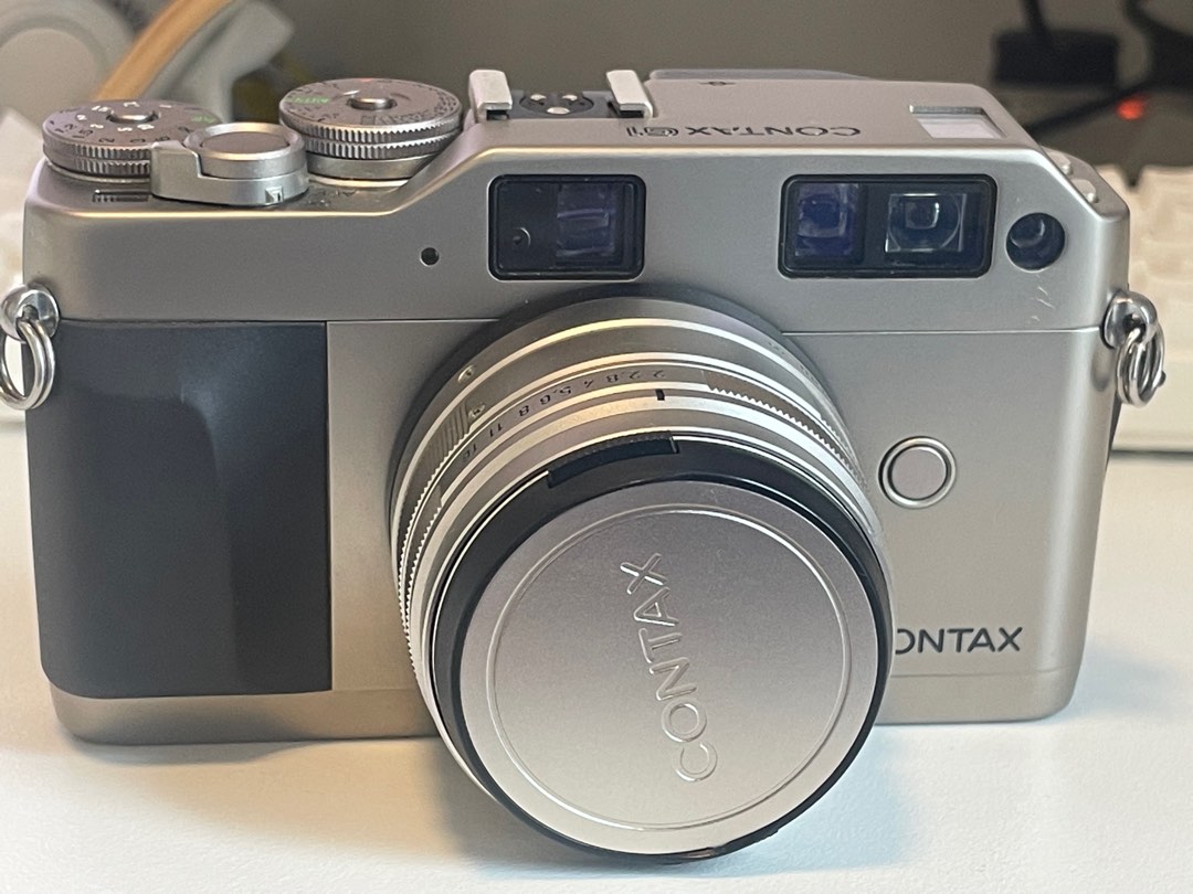 Contax G1 + G45 + G90 lens green lable, Photography, Cameras on Carousell