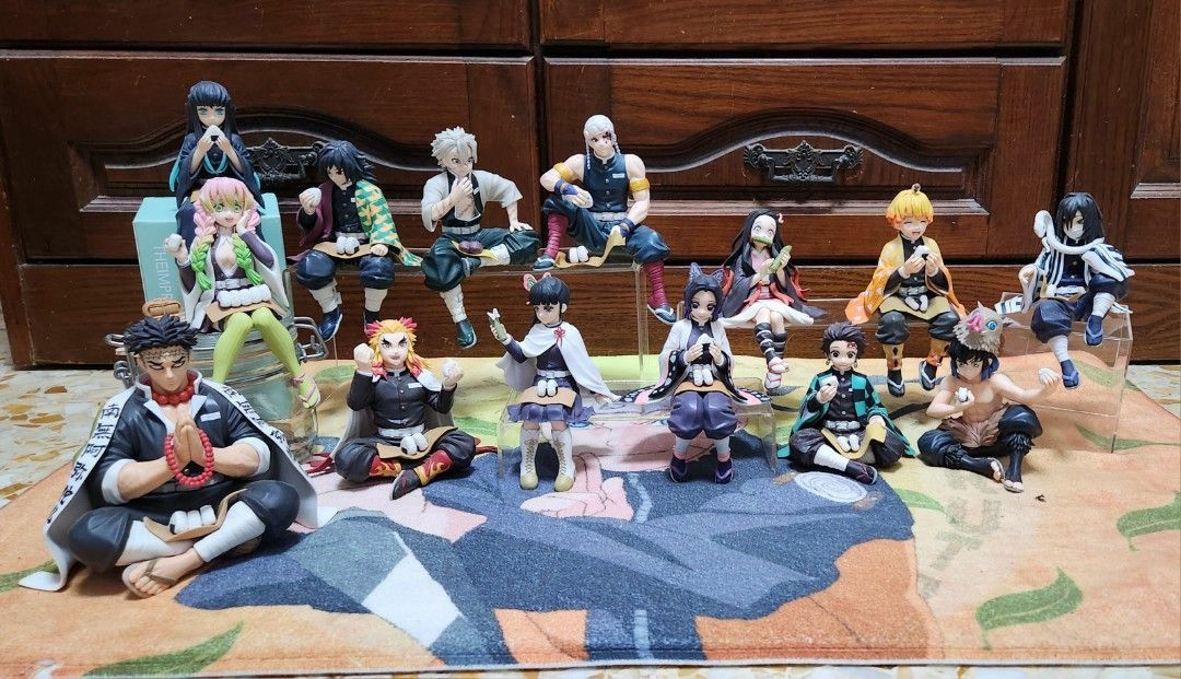 Demon slayer/kimetu no yaiba/ kny/ ds sega figure/ figurines sitting ...