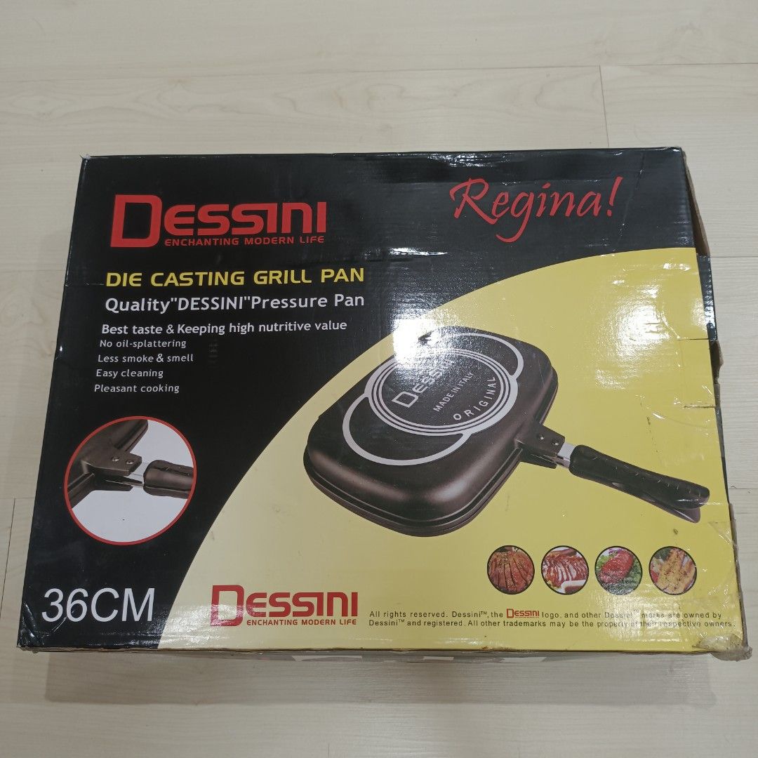 Dessini Magic Double Grill Pan, TV & Home Appliances, Kitchen ...
