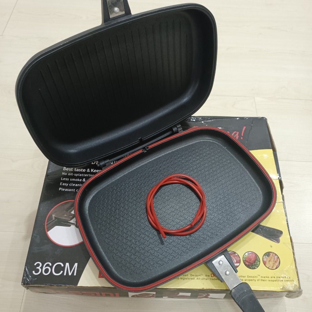 Dessini Magic Double Grill Pan, TV & Home Appliances, Kitchen ...