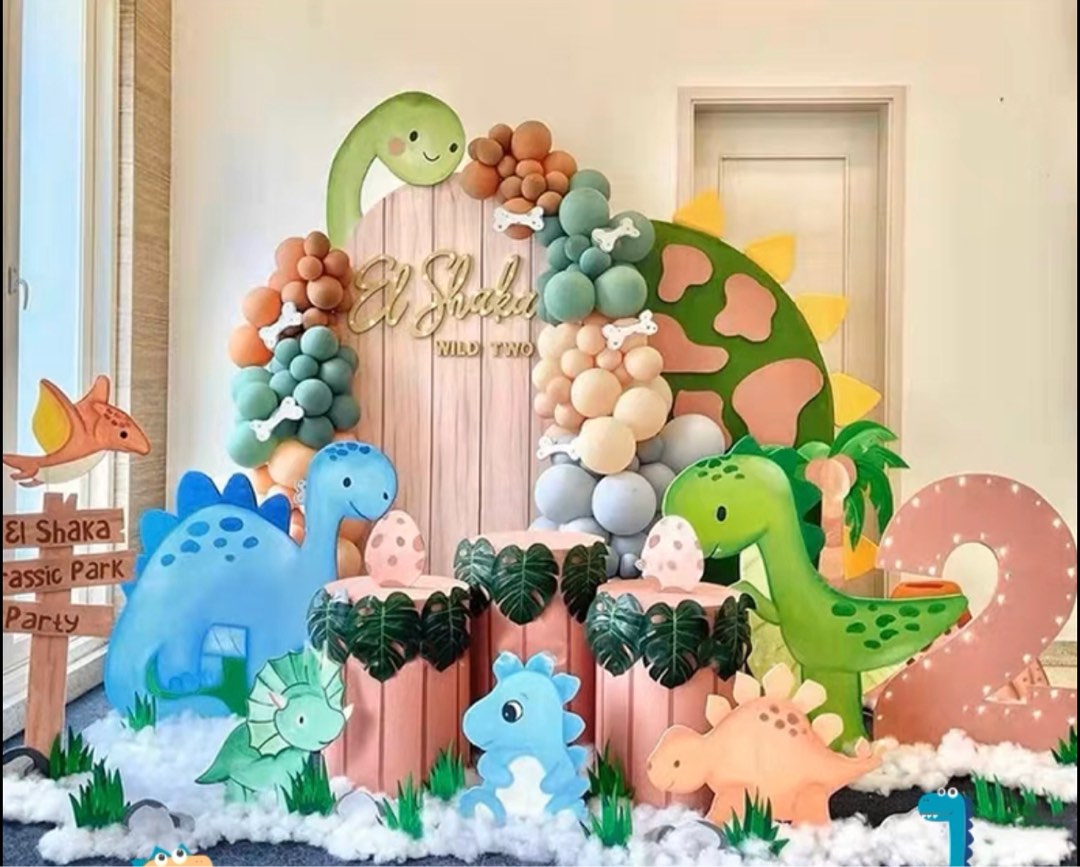Dinosaur Theme Backdrop Hobbies Toys Stationery Craft Occasions