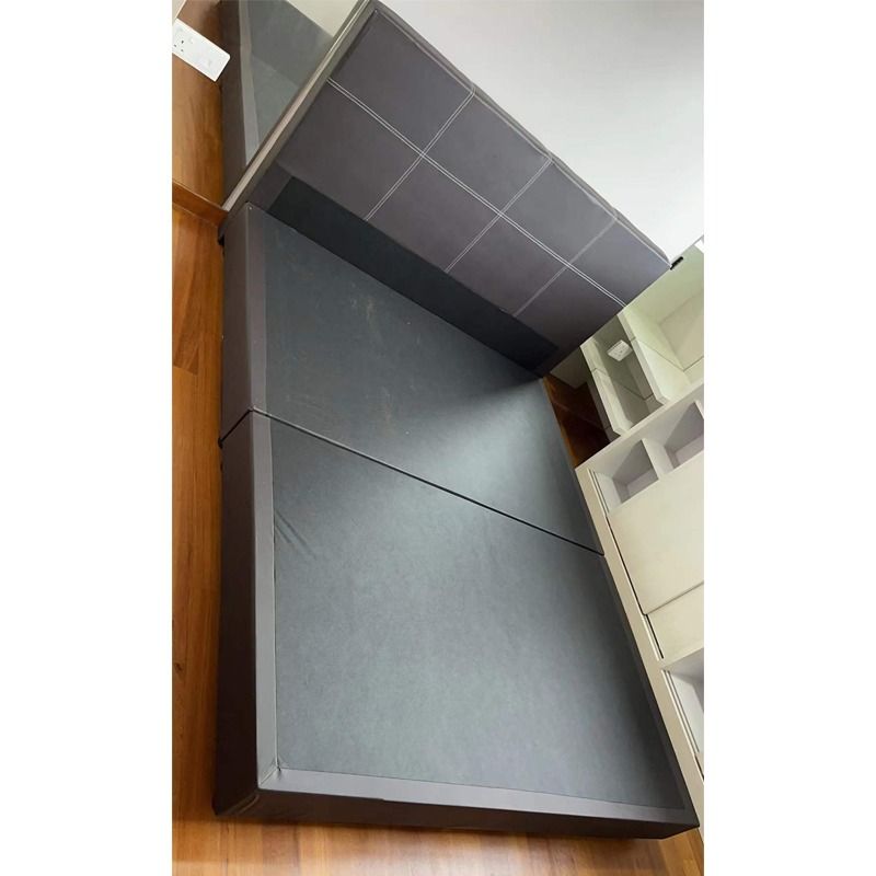 Double Single Bed Modern Simple Bed Apartment Bed Log bed frame ...