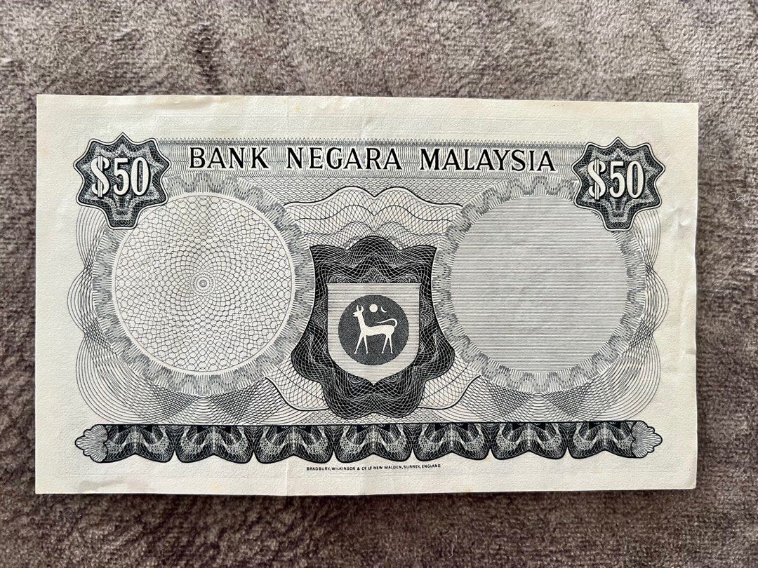 Duit Lama / Old Money Ringgit Malaysia RM50 $50, Hobbies & Toys ...