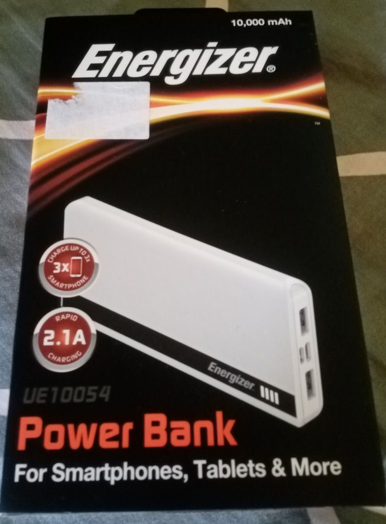 Energizer power bank UE10054 10,000mAh, Mobile Phones & Gadgets, Mobile ...