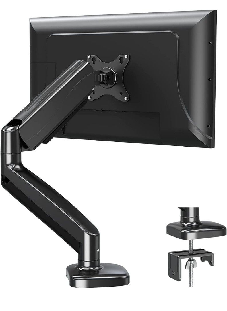 Eono Single Monitor Arm Desk Mount Height Adjustable Gas Spring Arm PC ...