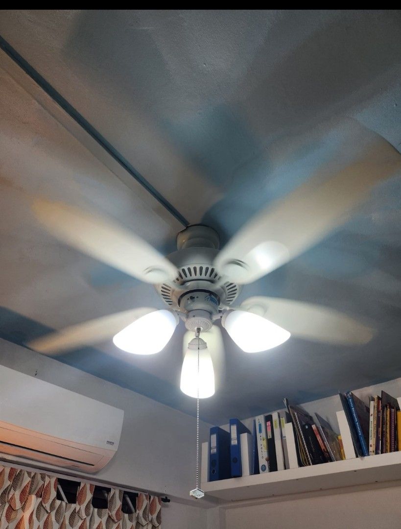 Fanco Ceiling fan x 2 , white colour, Furniture & Home Living, Lighting ...