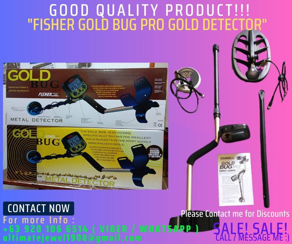 FISHER GOLD BUG PRO 5 METERS DEPTH SCANNER METAL AND GOLD DETECTOR ...