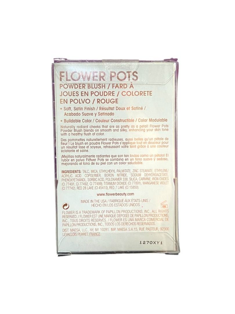 Flower Beauty Flower Pots Powder Blush, Smooth & Silky, Skin Tone ...