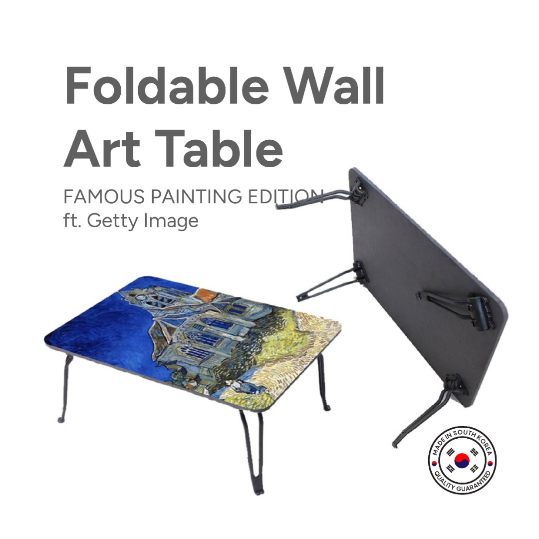 Foldable Wall Art Table - Famous Painting Collection, Furniture & Home ...