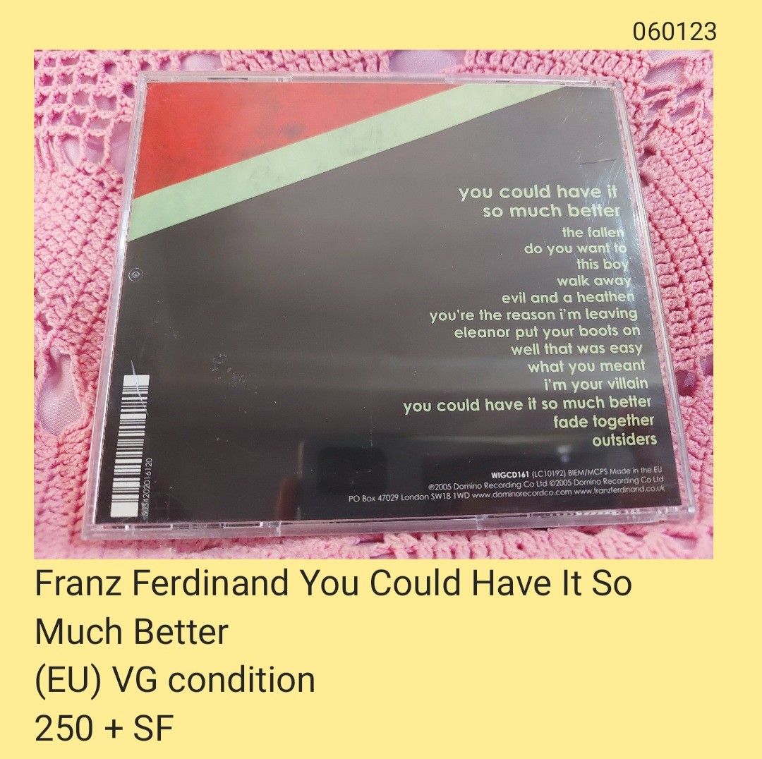 Franz Ferdinand You Could Have It So Much Better Cd Unsealed On Carousell