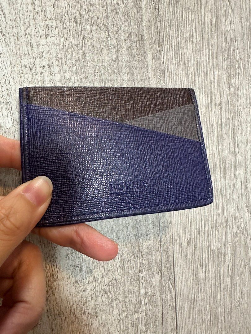 Furla tri color card holder, Luxury, Accessories on Carousell