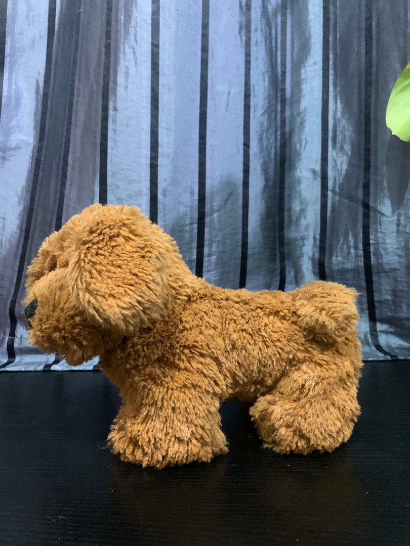 Furry Brown Dog Plush on Carousell