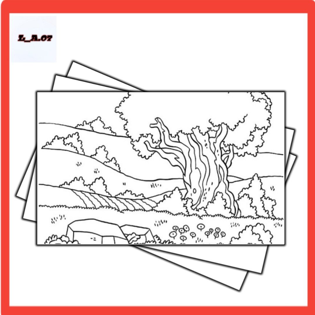 Sketsa Pemandangan