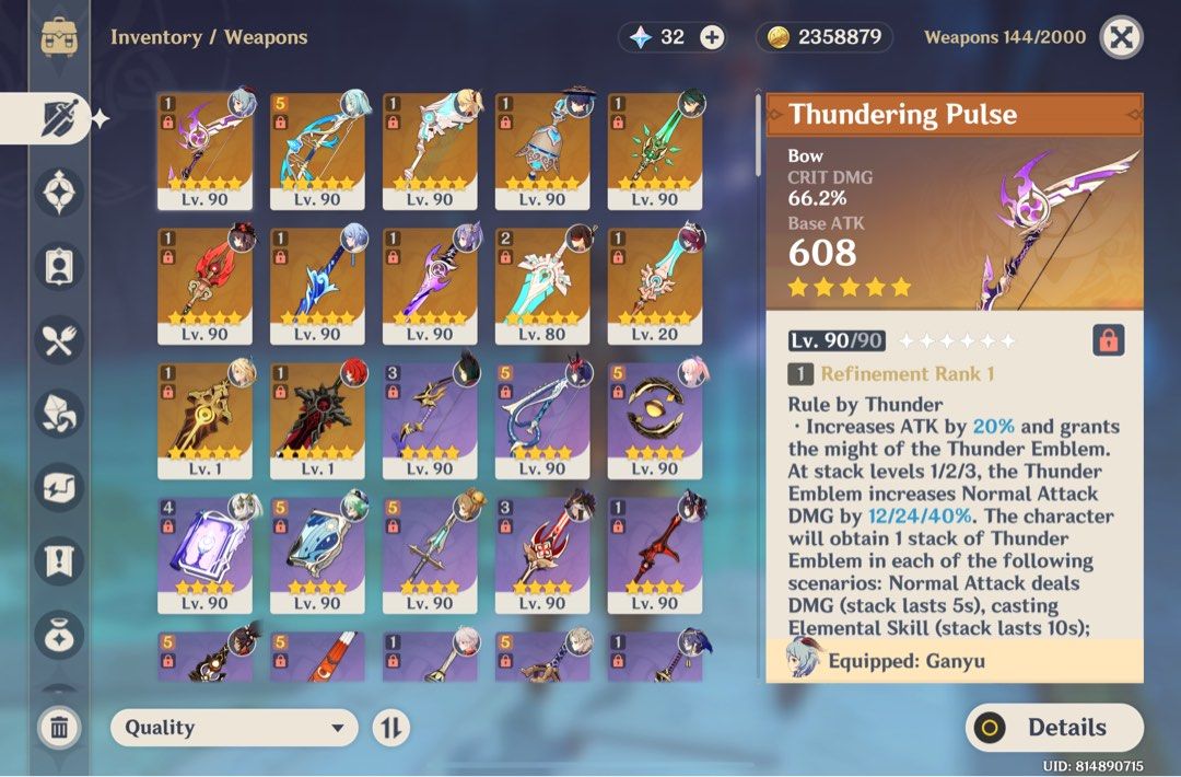 genshin impact 41x5 acc, Video Gaming, Gaming Accessories, Game Gift ...