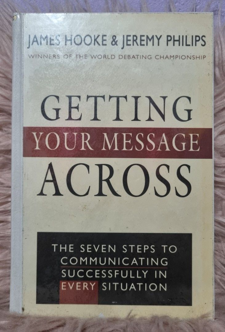 GETTING YOUR MESSAGE ACROSS (James Hooke & Jeremy Philips) on Carousell