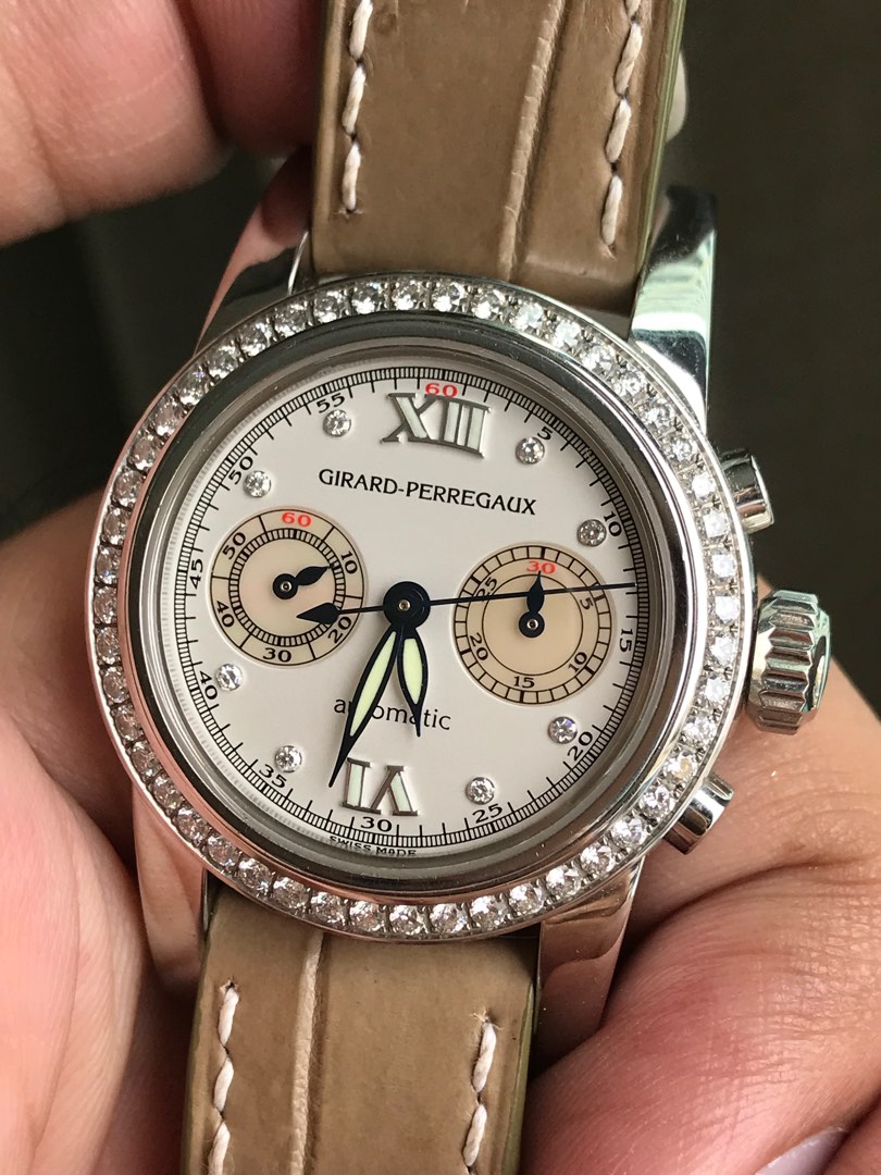 Girard Perregaux Automatic Chronograph Diamond Dial bezel 100% ...