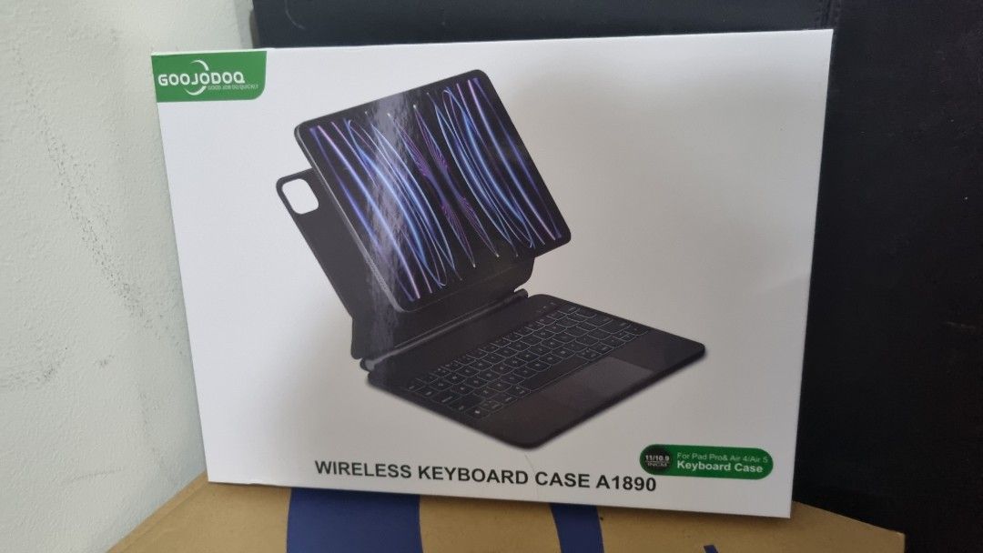 Goojodoq Magic Keyboard Case For IPad Pro Computers Tech Parts Accessories Computer