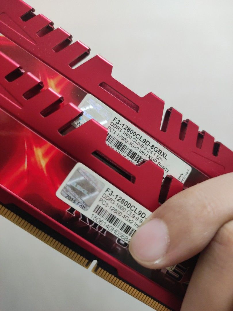 G.skills ripjaws x ddr3 1600 computer ram, Computers & Tech, Parts ...