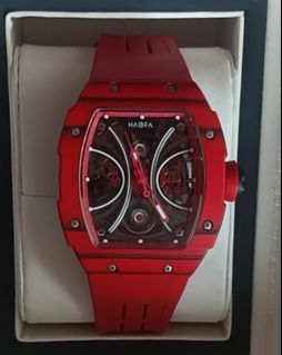 Haofa Skeleton Automatic Watch NTPT Carbon Fibre Bezel 80 Hour Power ...