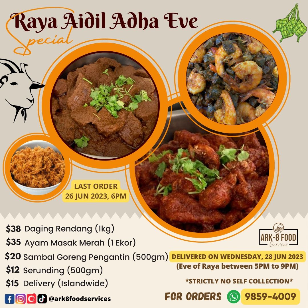 Hari Raya Haji Eve Malay Food Catering | Lauk Melayu, Food & Drinks ...