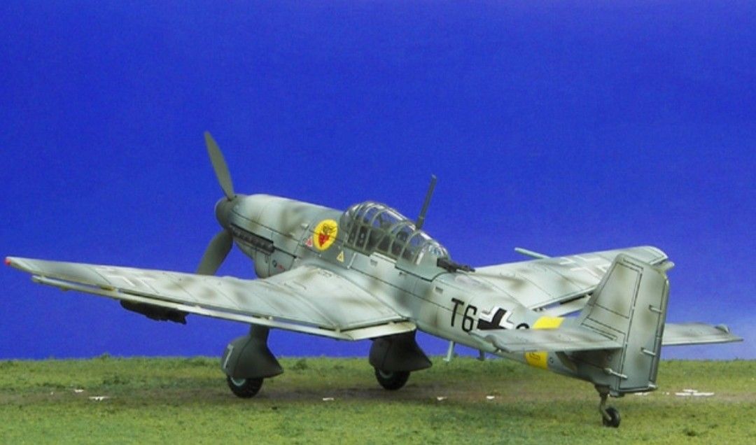 HOBBY MASTER 1/72 Ju 87D STUKA LUFTWAFFE 2./StG 2 IMMELMANN, T6+GL ...
