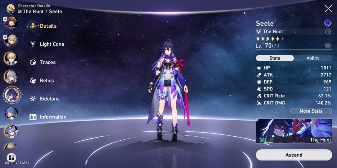 Honkai Star Rail Account Seele E1 with LC, Video Gaming, Gaming ...