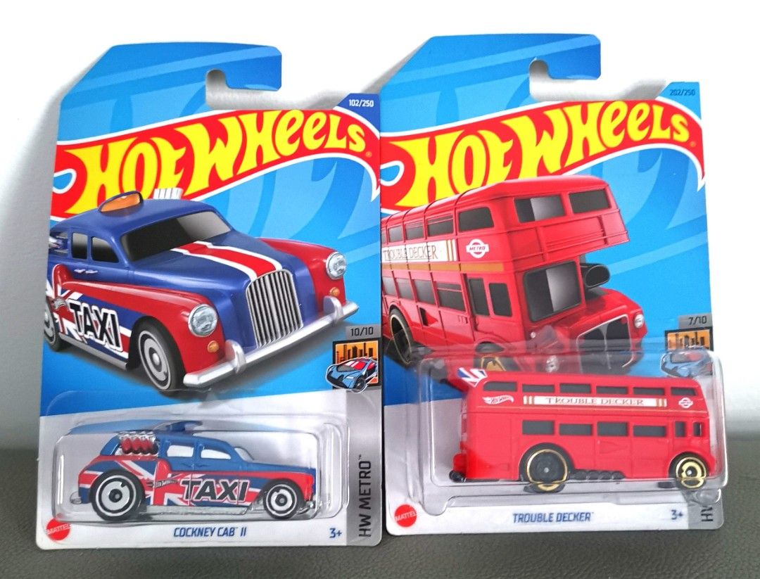 Hotwheels Cockney Cab & Trouble Decker, Hobbies & Toys, Toys & Games on ...