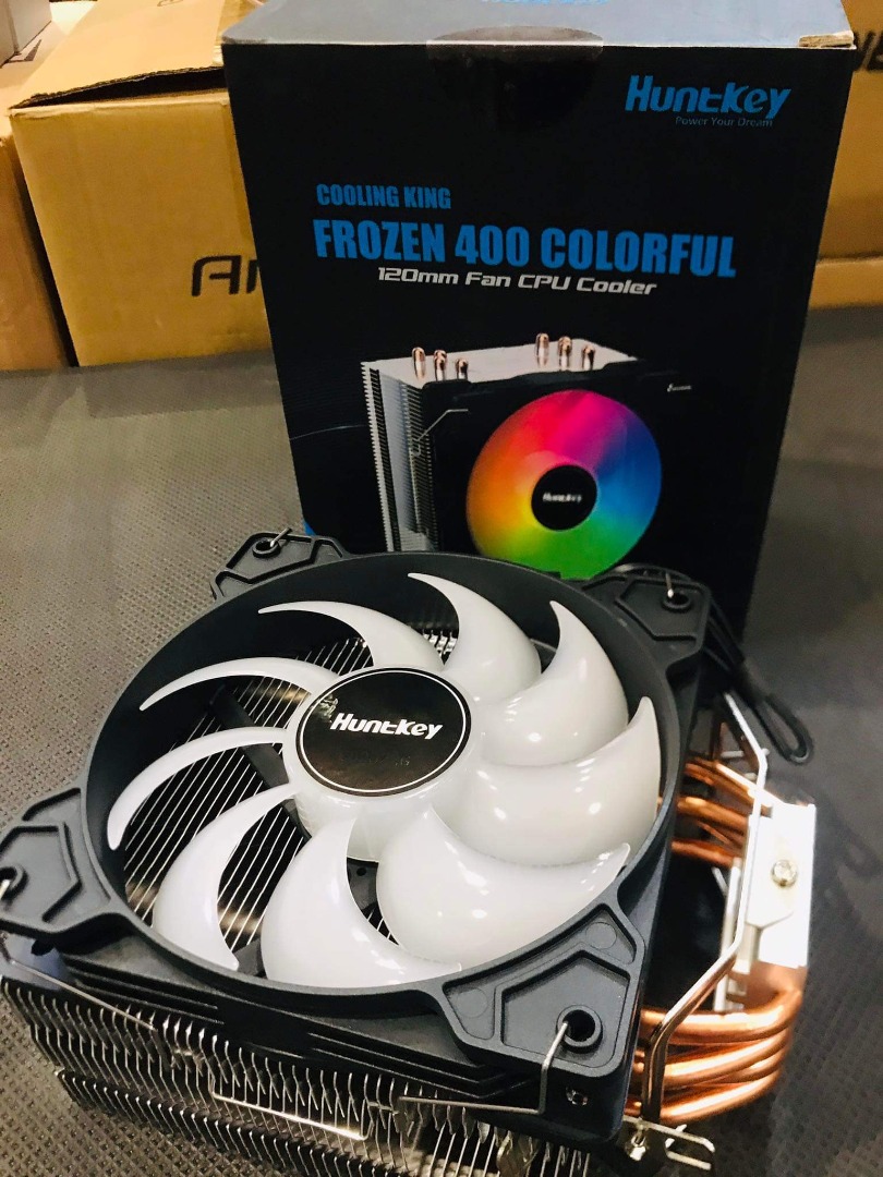 Huntkey 120mm CPU Cooler Colorful AMD Intel Frozen 400, Computers & Tech, Parts & Accessories ...