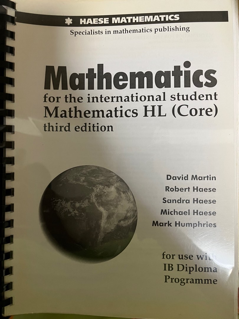 IB Higher Level Math Textbook [HL], Hobbies & Toys, Books & Magazines ...