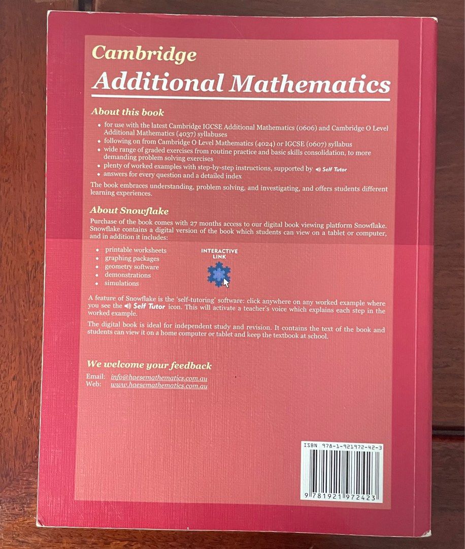 Igcse Additional Maths Textbook Hobbies And Toys Books And Magazines