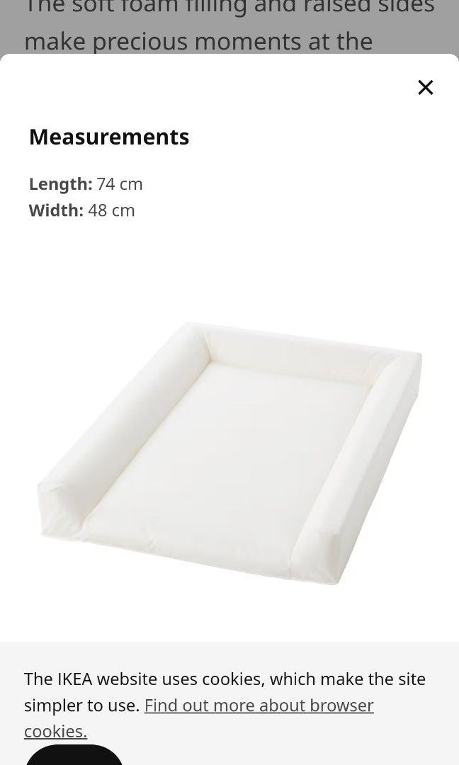 Ikea changing mat vadra, Babies & Kids, Bathing & Changing, Changing ...