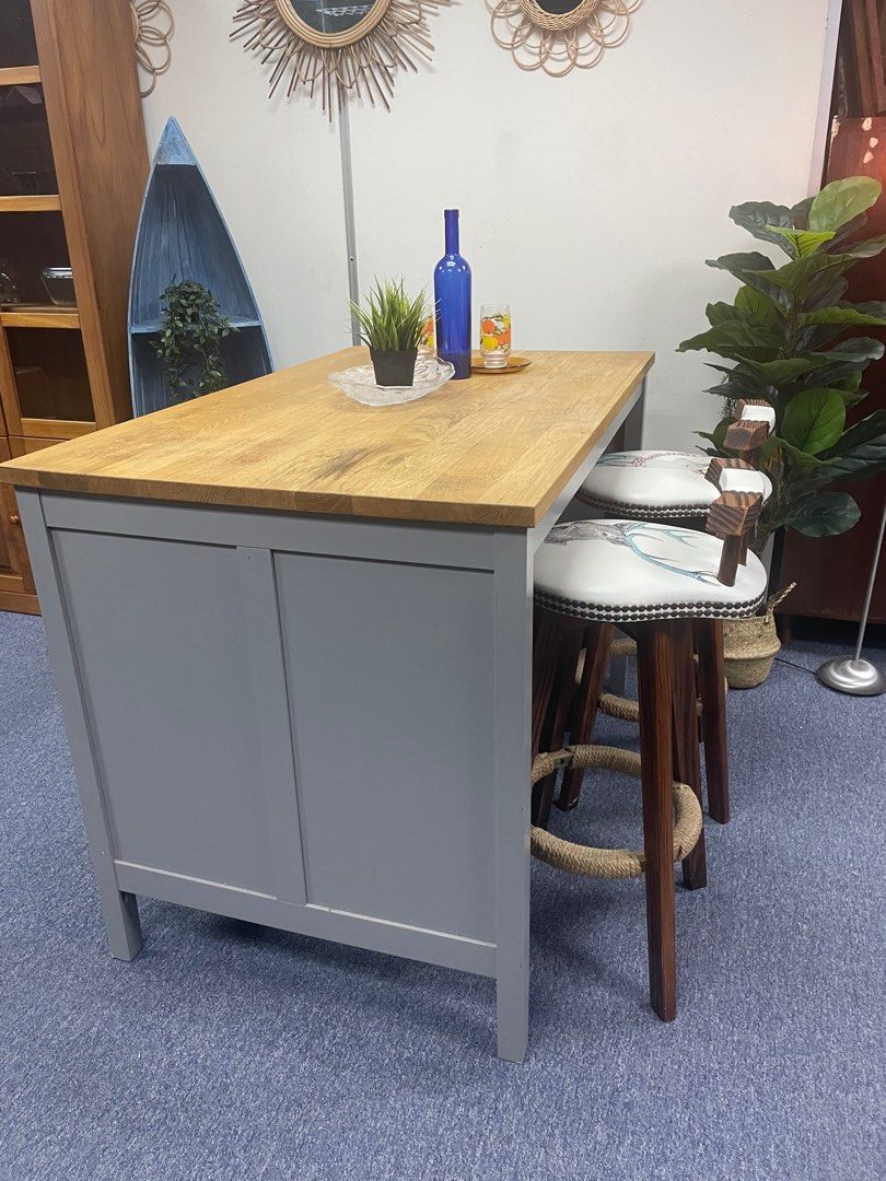 IKEA kitchen island high table, Furniture & Home Living, Furniture ...
