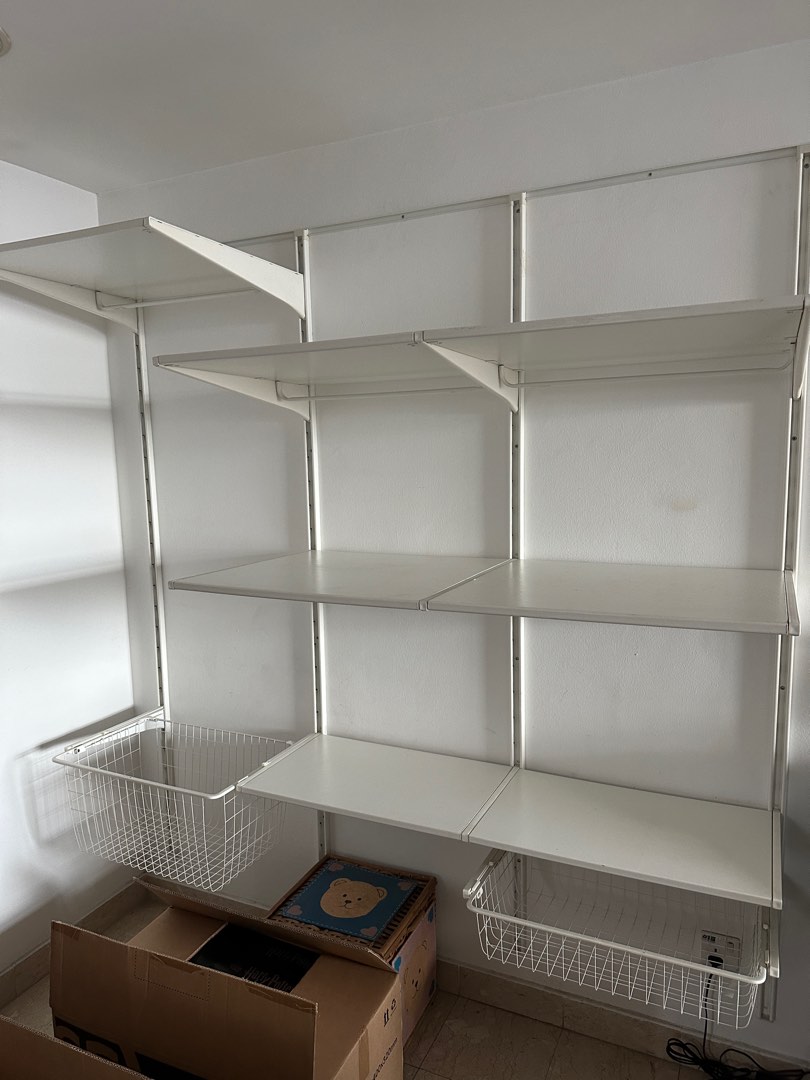 IKEA wall mount rack, Furniture & Home Living, Furniture, Shelves ...