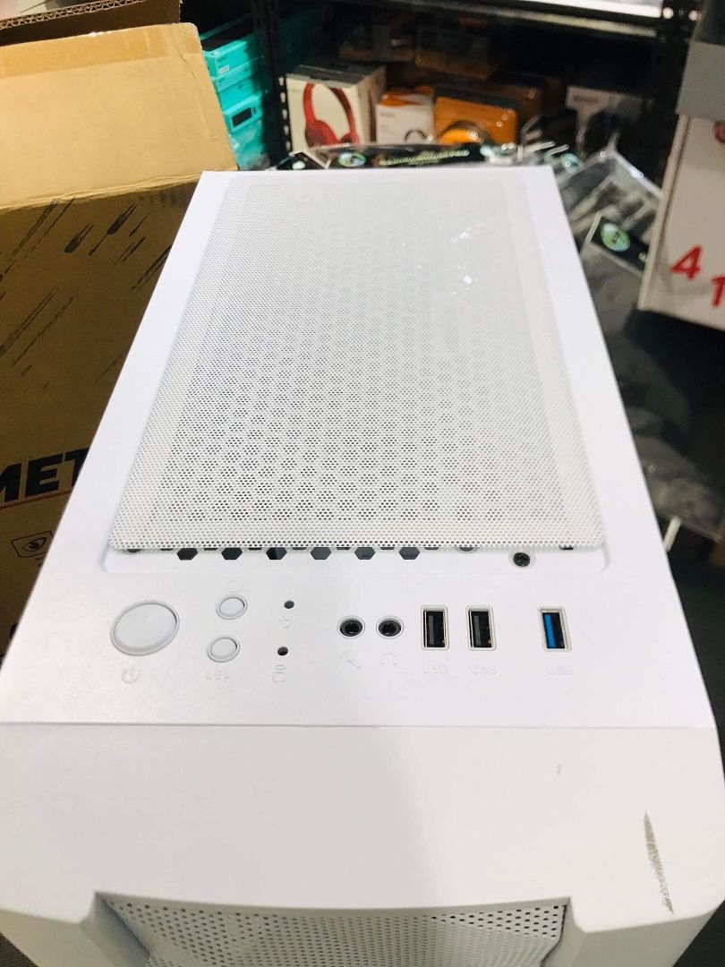 Inplay Meteor 03 ATX MicroATX Mini ITX Tempered Glass PC Case White ...