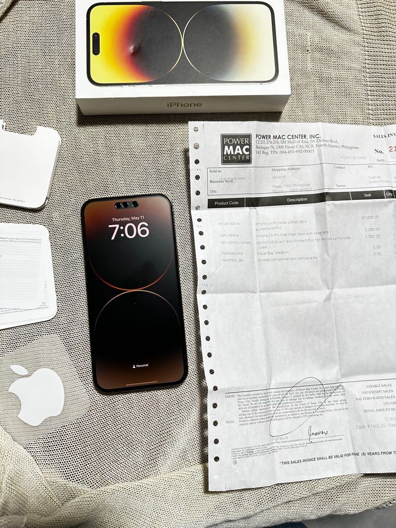 Iphone 14 pro max complete with receipt with issue sa camera, Mobile ...